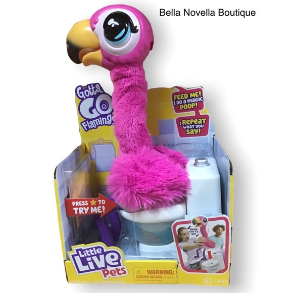 Little Live Pets | Toys | Little Live Pets Gotta Go Flamingo Pooping ...